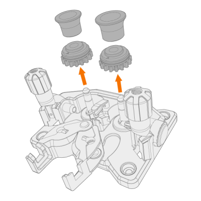 Installing and replacing feed rolls